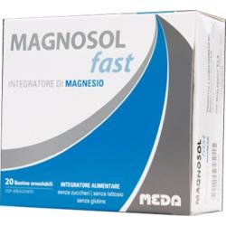 Meda Magnosol Fast 20 Bustine Orosolubili Integratore di Magnesio ...