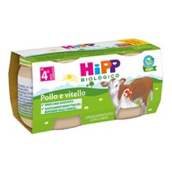 Hipp Biologico Omogeneizzati di Carne di Pollo e Vitello 2*80g | Alpifarma